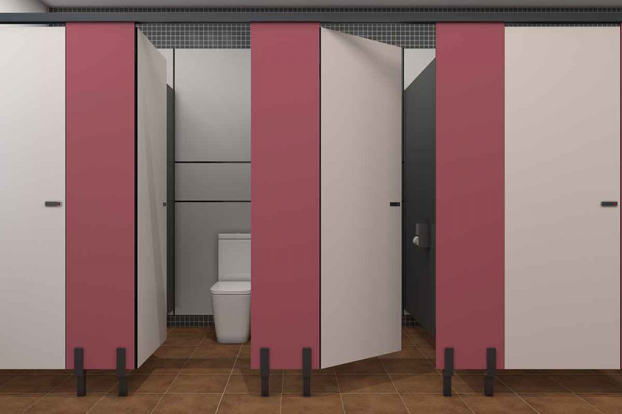 Bacchus: Bottom Mounted Premium Restroom Partition Design - Merino ...